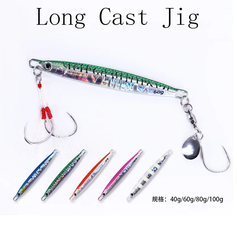 1pcs-40g-60g-80g-100g-Sardine-Slider-Jigging-Lure-UV-Coating-Long-Cast ...