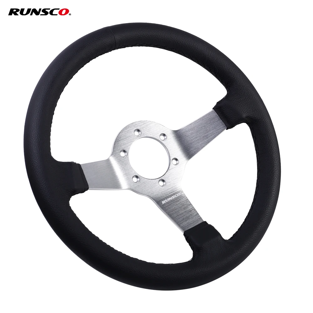330mm 13Inch Steering Wheel Suede Leather Sport Drift Steering Wheel ...