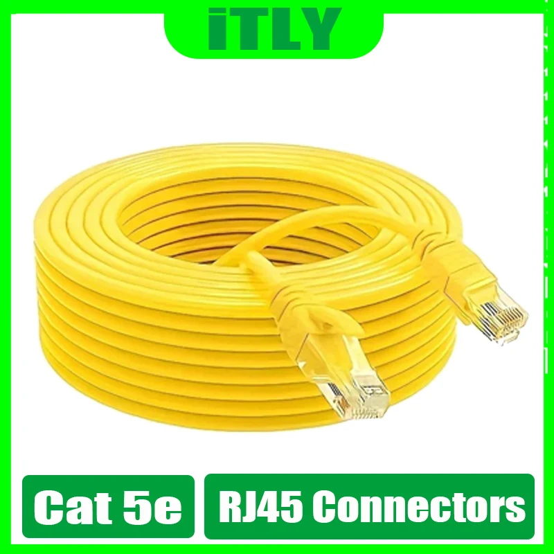 RJ45 Connectors, Network Wire High Speed Cat 5e Round 1000Mbps High ...