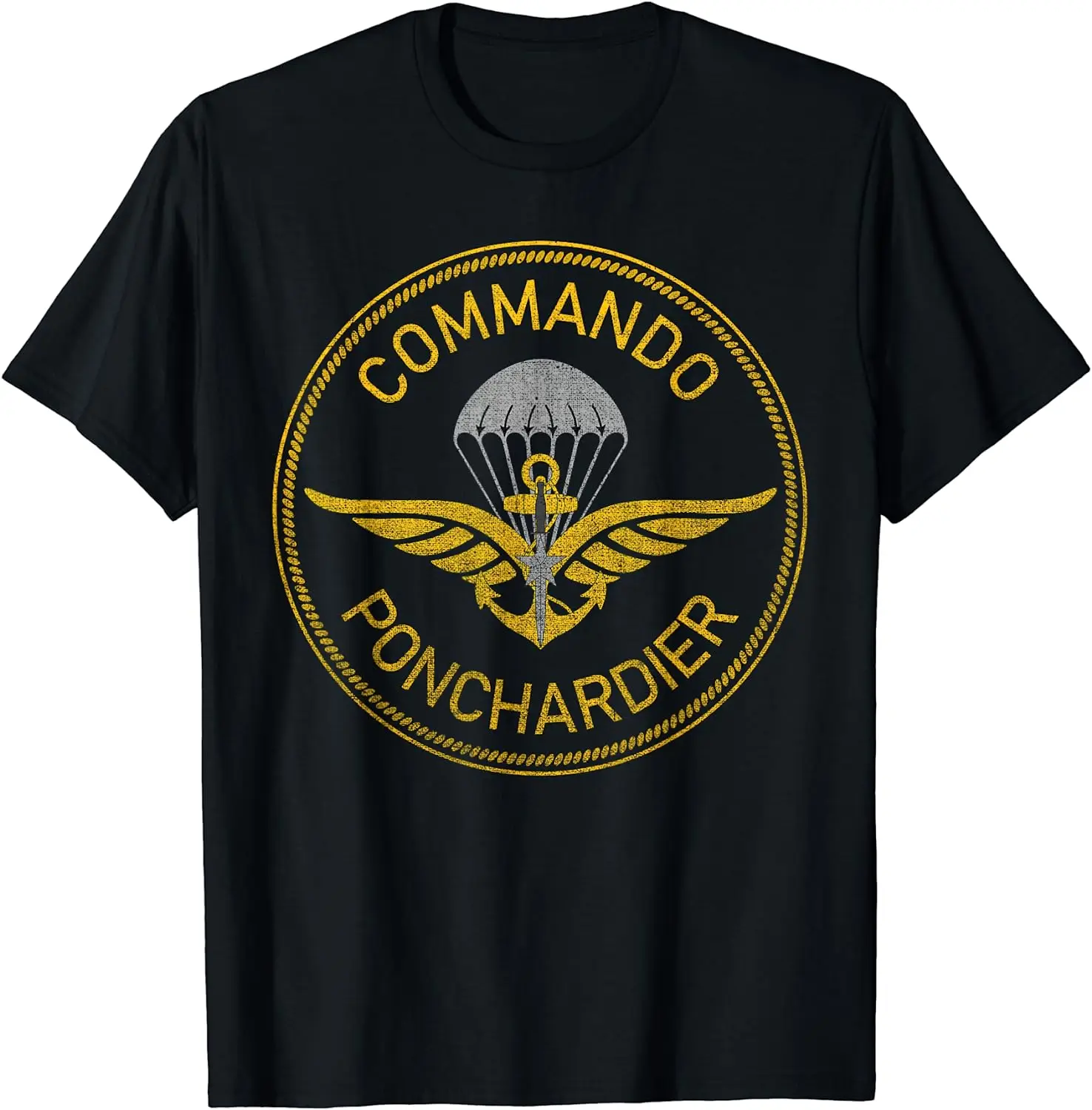 Ponchardier-Commando-French-Special-Forces-Men-T-Shirt-Short-Sleeve ...