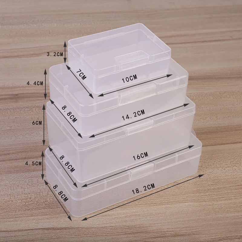 Wholesale Transparent Plastic Rectangular Storage Box Dustproof Durable ...