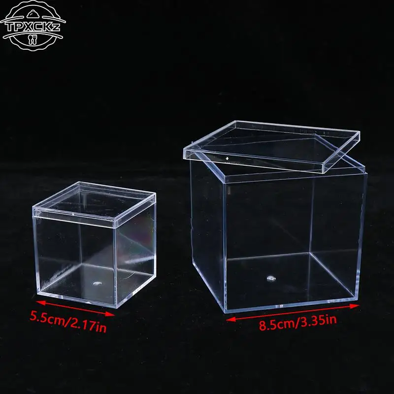 Transparent-Acrylic-Boxes-With-Cover-Plastic-Organizer-Gift-Packing-Box ...