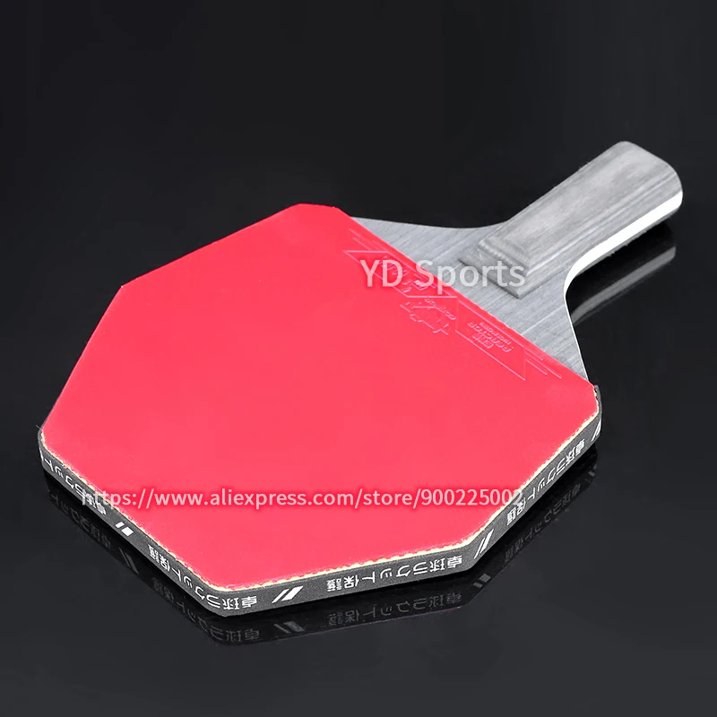 Professional Horizontal Grip Hexagonal Table Tennis Rackets Pimples in ...