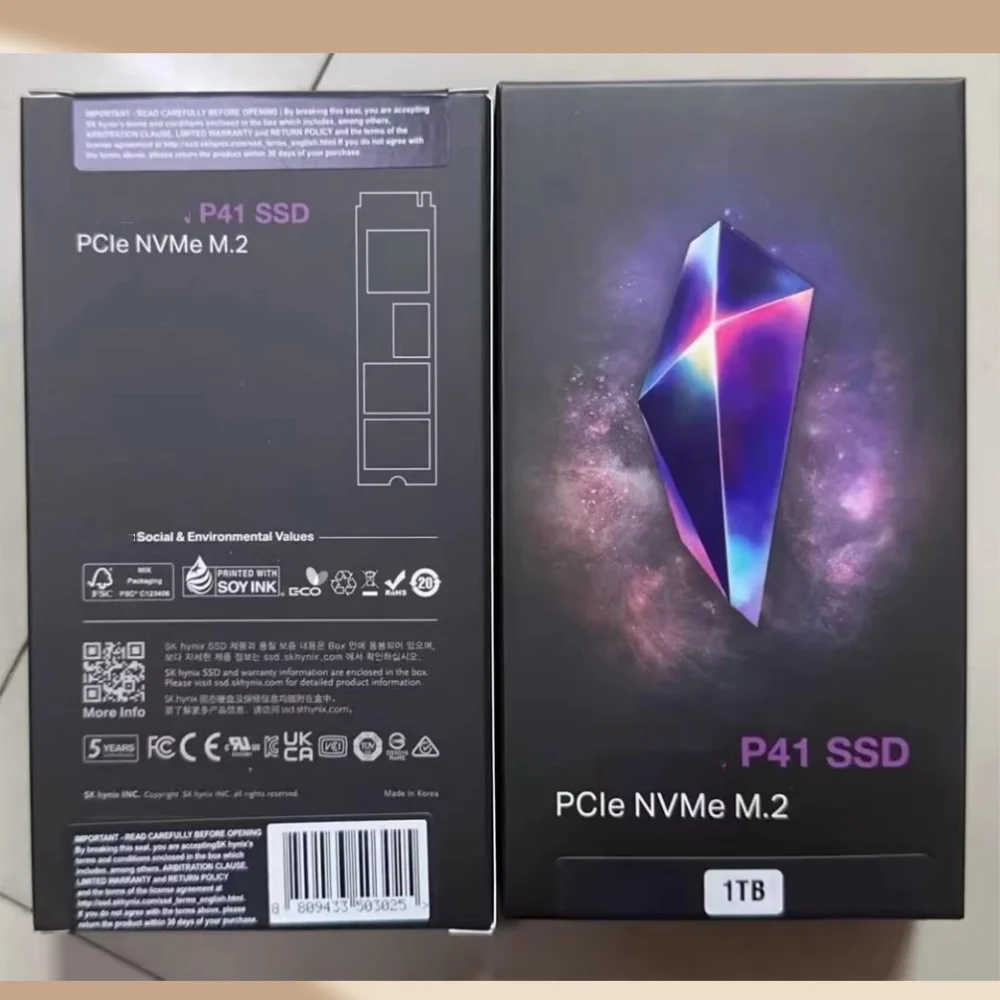 P41 2T 1T 500G Pcle Nvme Gen4 M.2 для игрового компьютера SK hynix Platinum с кэшем 2280 PCIE 4. ...