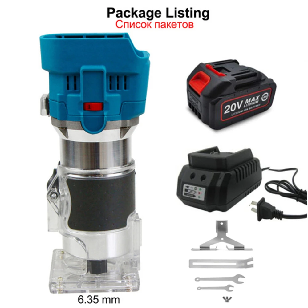 Trimming Machine 1000W Battery Electric Trimmer Router Wood Milling ...