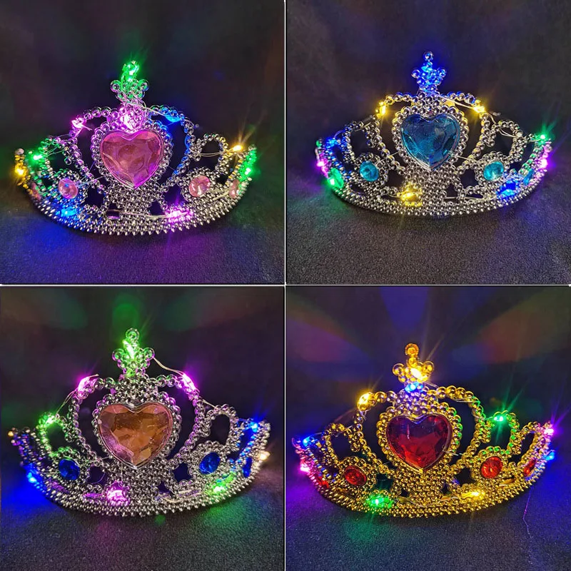 Glow-Princess-Crown-Headdress-Luminescence-Headband-Happy-Birthday ...