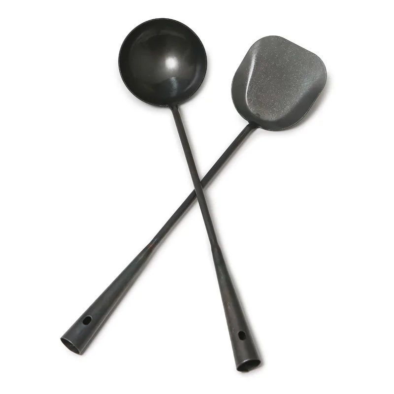 Chinese Chef Frying Pan Spoon Shovel Hand Shovel Iron Spoon Healthy ...