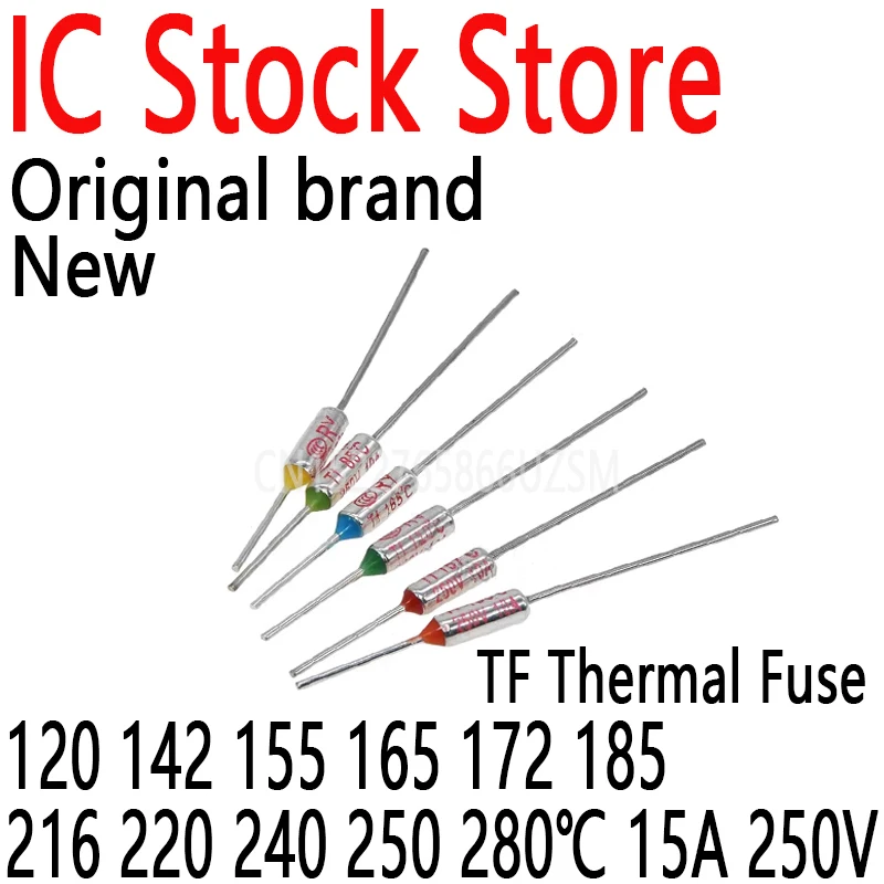 10PCS-TF-Thermal-Fuse-RY-Temperature-Control-Thermostat-Switch-Degree ...