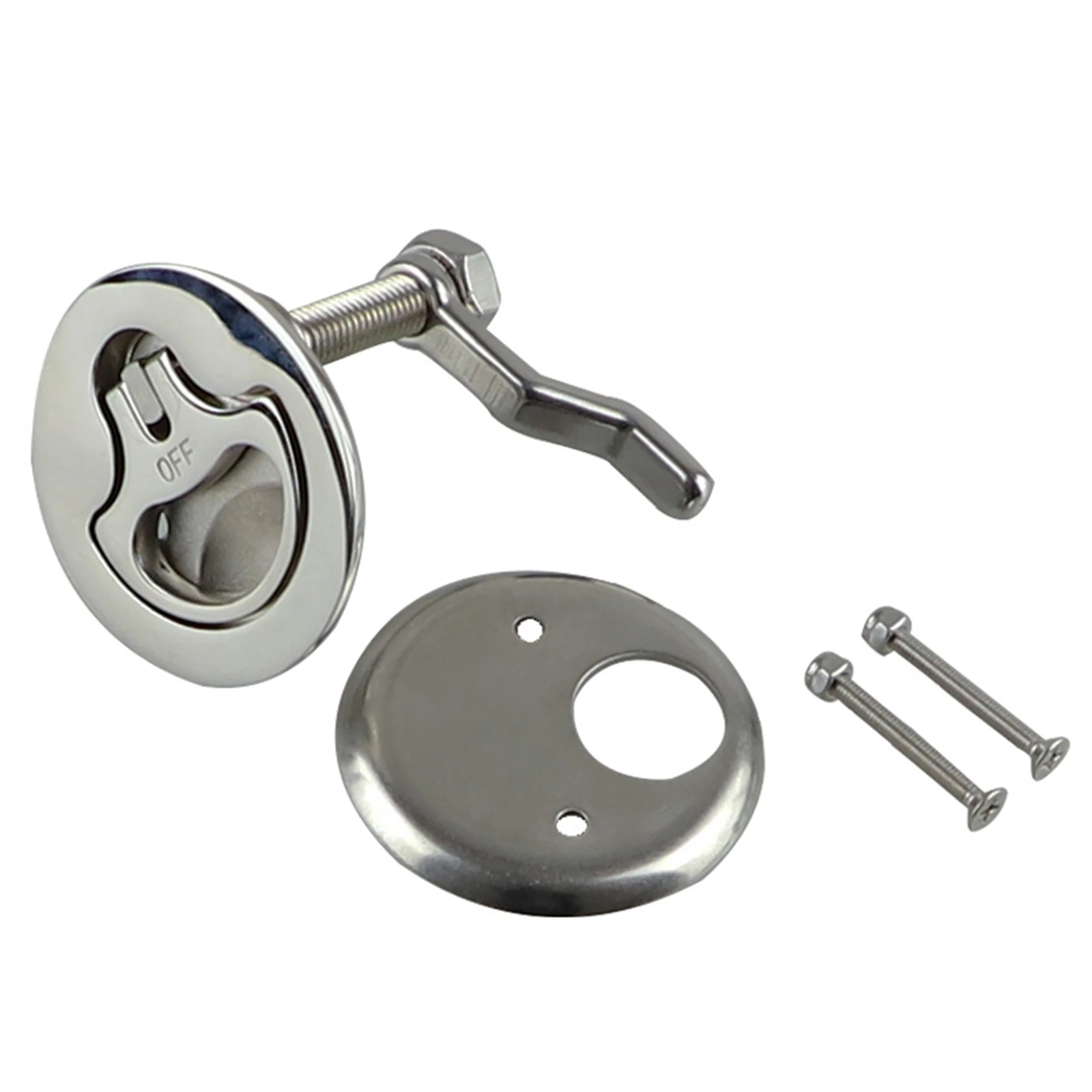Boat-Deck-cam-Latch-Floor-Buckle-Turning-Lock-Stainless-Steel-with-Back ...