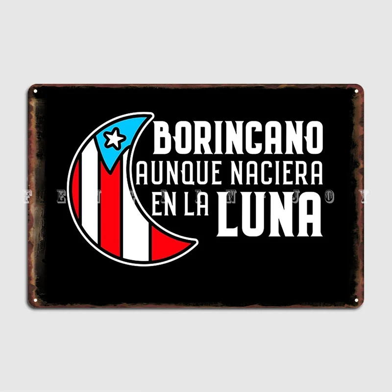Borinvano-cartel-de-esta-o-con-bandera-de-Puerto-Rico-cartel-de-Metal ...
