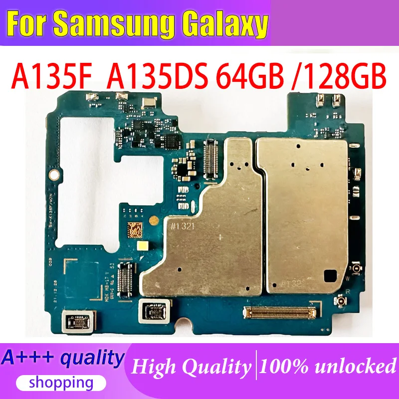 Original-Mainboard-For-Samsung-Galaxy-A13-A135F-A135DS-Unlocked-Motherboard-Full-Chips-EU ...