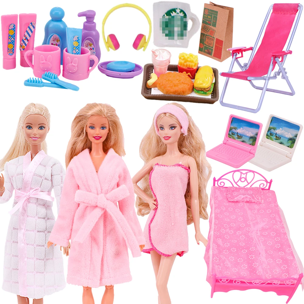 Roup-o-M-veis-para-Barbie-Itens-Miniatura-Necessidades-Di-rias-Pijamas ...