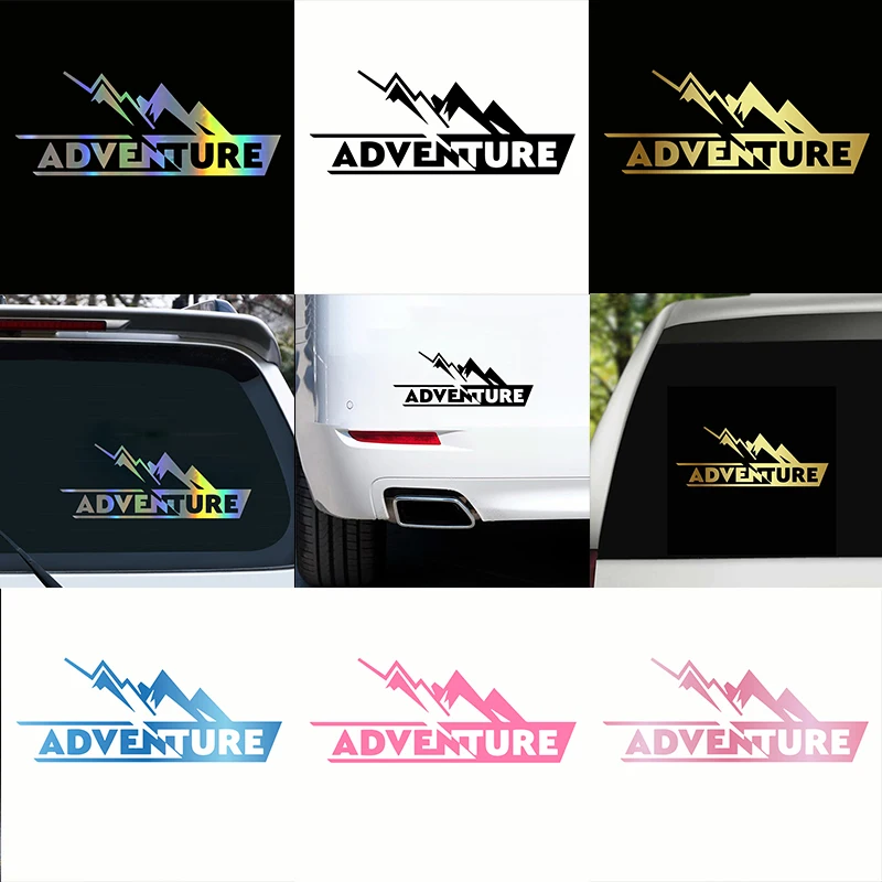 Motorcycle Sticker Cute ADVENTURE Reflective Car Stickers Moto Auto ...
