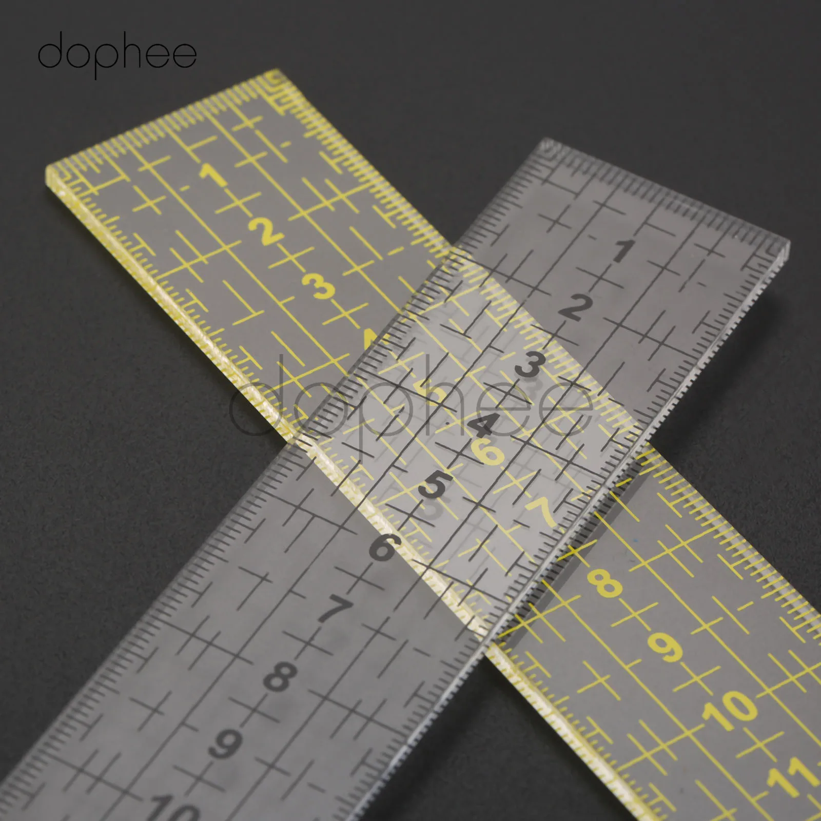 Dophee 1pcs 15*3cm Quilting Ruler Measuring Tool Patchwork Foot Sewing ...