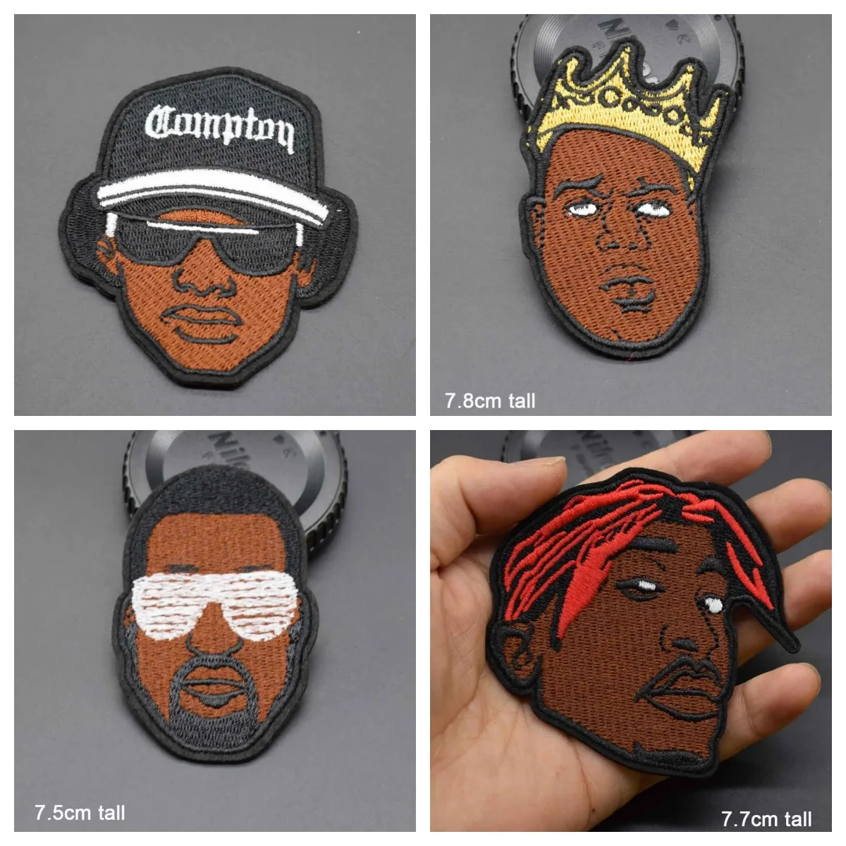 Black-Cool-Man-Hippie-Rapper-Iron-On-Embroidered-Clothes-Patches-For ...