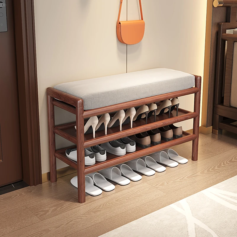 All-solid-wood-for-shoe-stool-household-shoe-cabinet-stool-integrated ...