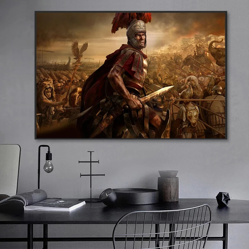 Roman Warrior Painting