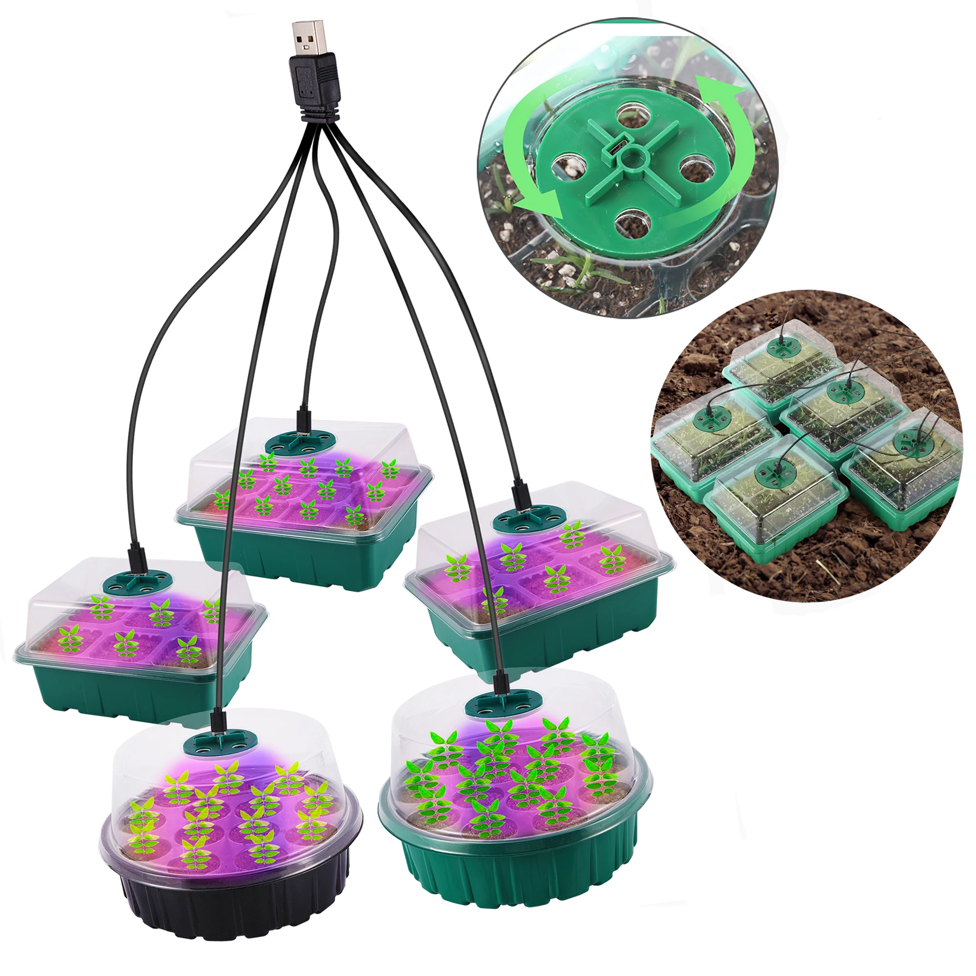 Seedling-Nursery-Box-With-LED-Growing-Light-Seed-Starter-Tray-Seedling ...