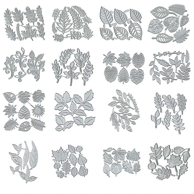 Branch Leaf Cutting Dies Scrapbooking | Leaves Scrapbooking Metal Die ...