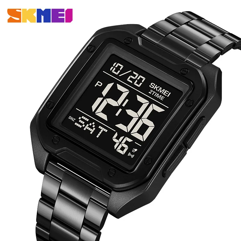 Skmei-Military-Stopwatch-Wristwatch-For-Men-Waterproof-Alarm-Clock-Back ...
