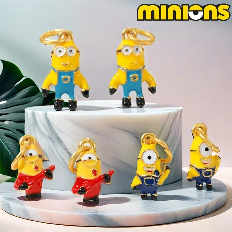 2pcs-Minions-DIY-Charms-Pendant-Cartoon-Bracelet-Accessories-Bead-Anime ...