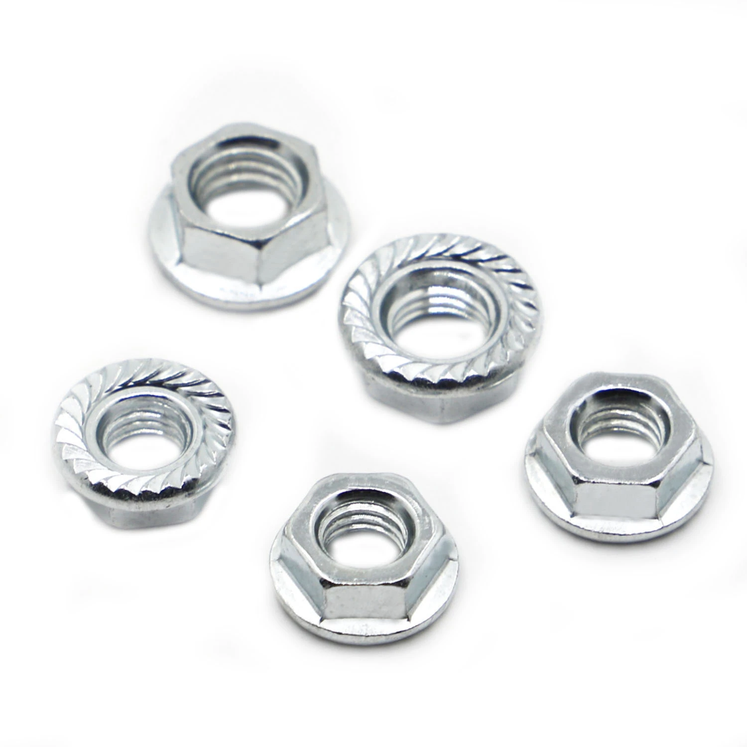 Carbon Steel Pinking Slip Locking Lock Nut | Flange Nuts Hex Lock M4 ...