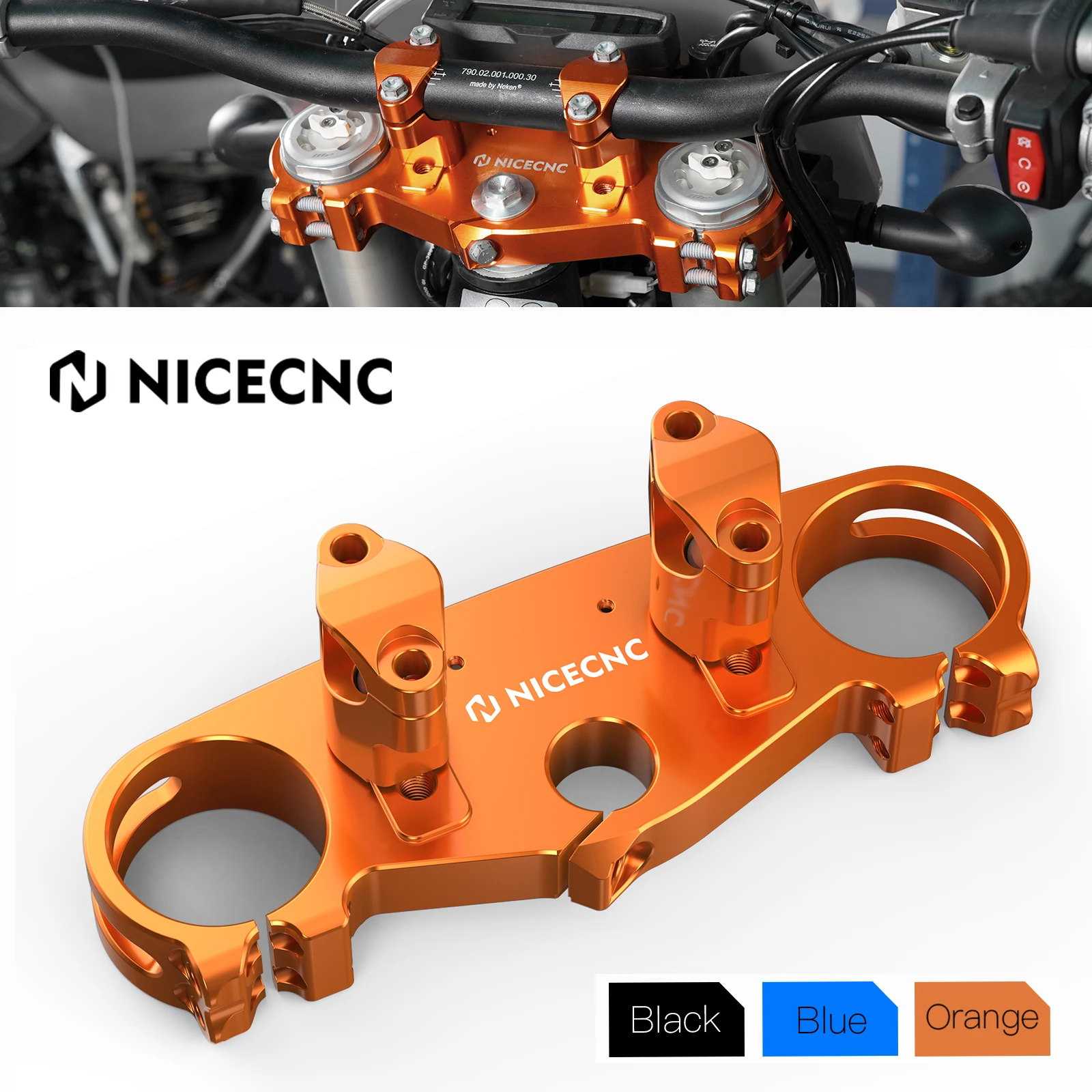 For-KTM-EXC-300-2024-Adjustable-Top-Triple-Tree-Clamp-Kit-150-250-350 ...
