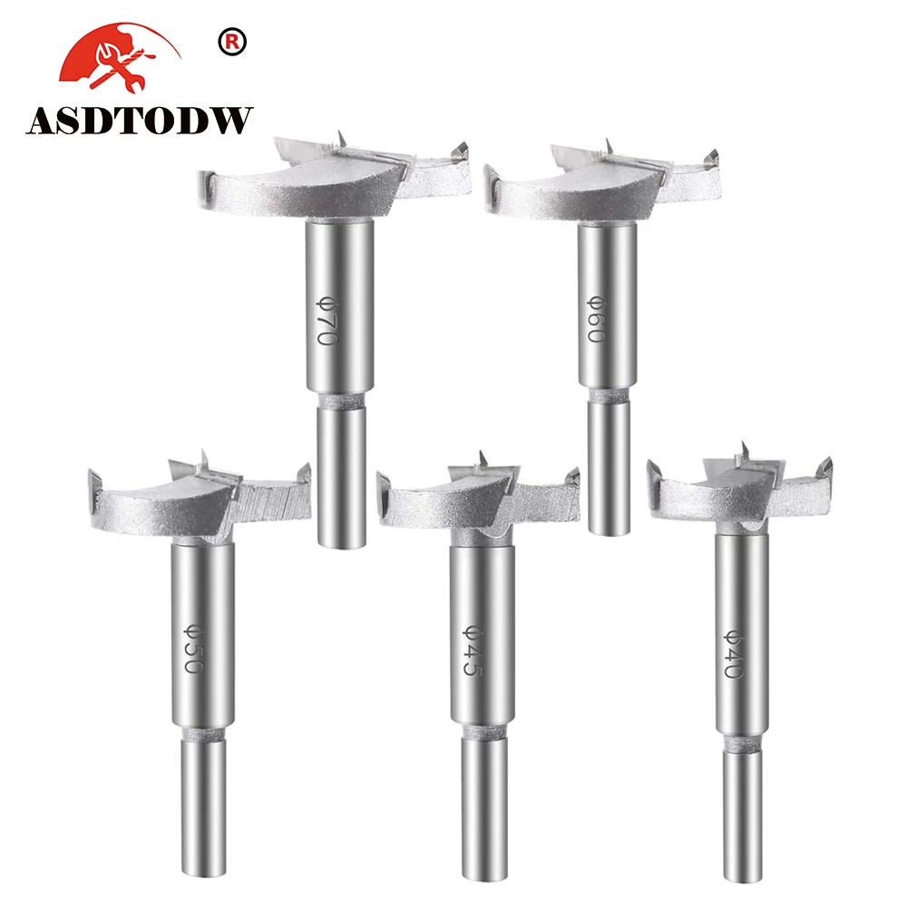 40mm 70mm Forstner Carbon Steel Boring Drill Bits Woodworking Self ...