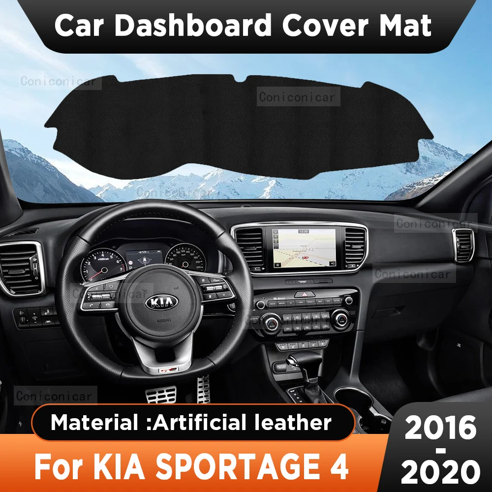 For-KIA-Sportage-4-2016-2017-2018-2019-2020-Car-Dashboard-Cover-Mat-Sun ...
