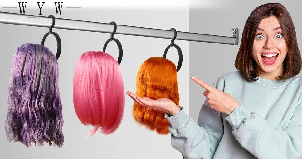 1Pcs Wholesale Hanging Wig Stand For Wigs Display Styling Portable Wig ...