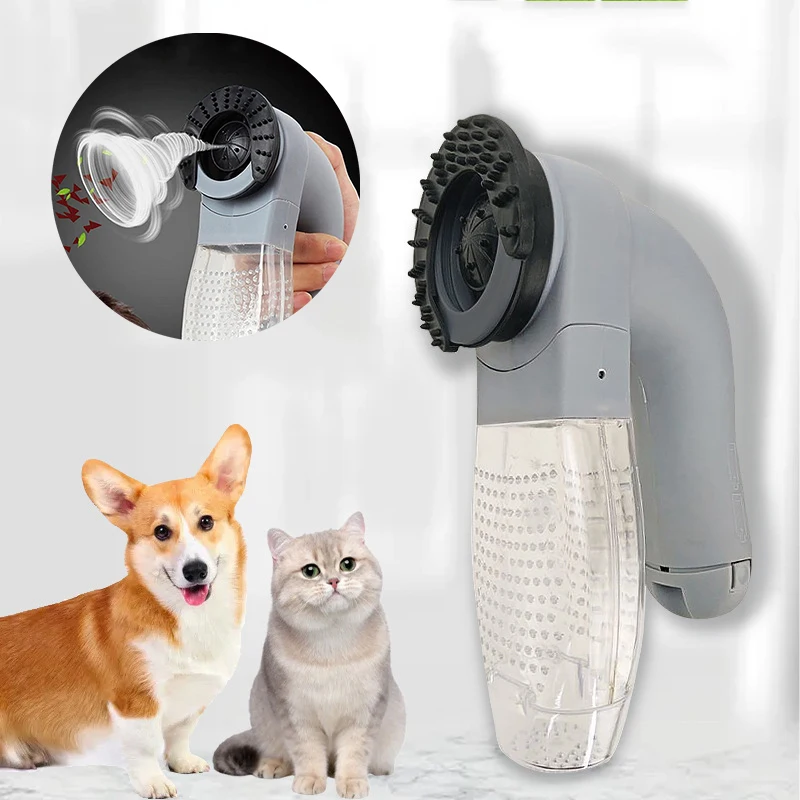 Pet Hair Remover Electric Hair Grooming Vacuum Cleaner Fur Shedding ...
