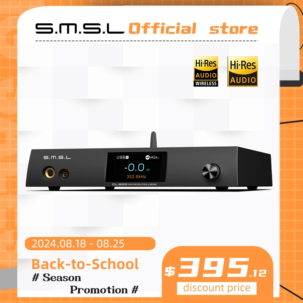 SMSL-DL300-AUDIO-DAC-Headphone-Amplifier-AK4191-AK4499-MQA-CD-Bluetooth ...