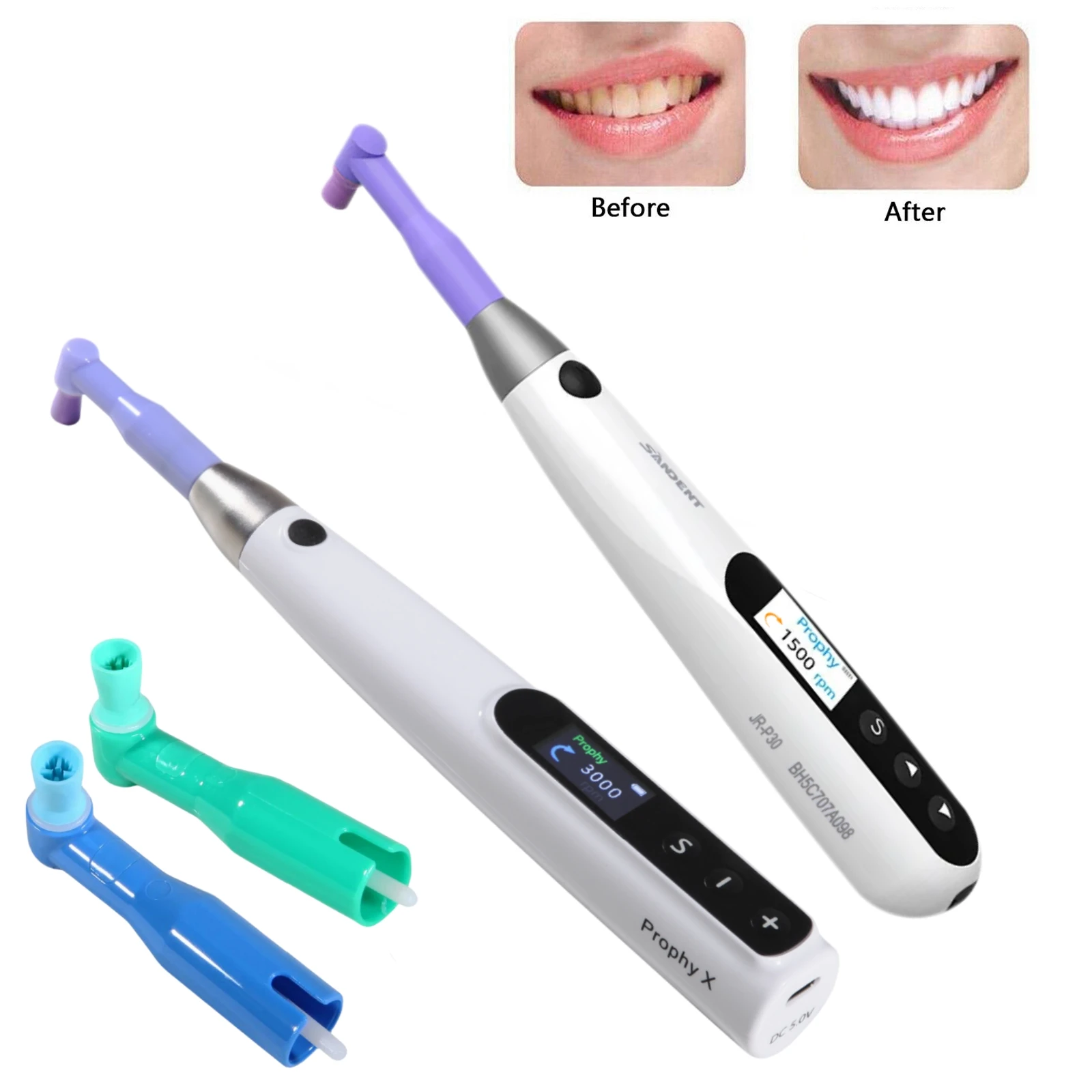 NSK-Style-Dental-Cordless-LCD-Hygiene-Prophy-Handpiece-Adjustable-Speed ...