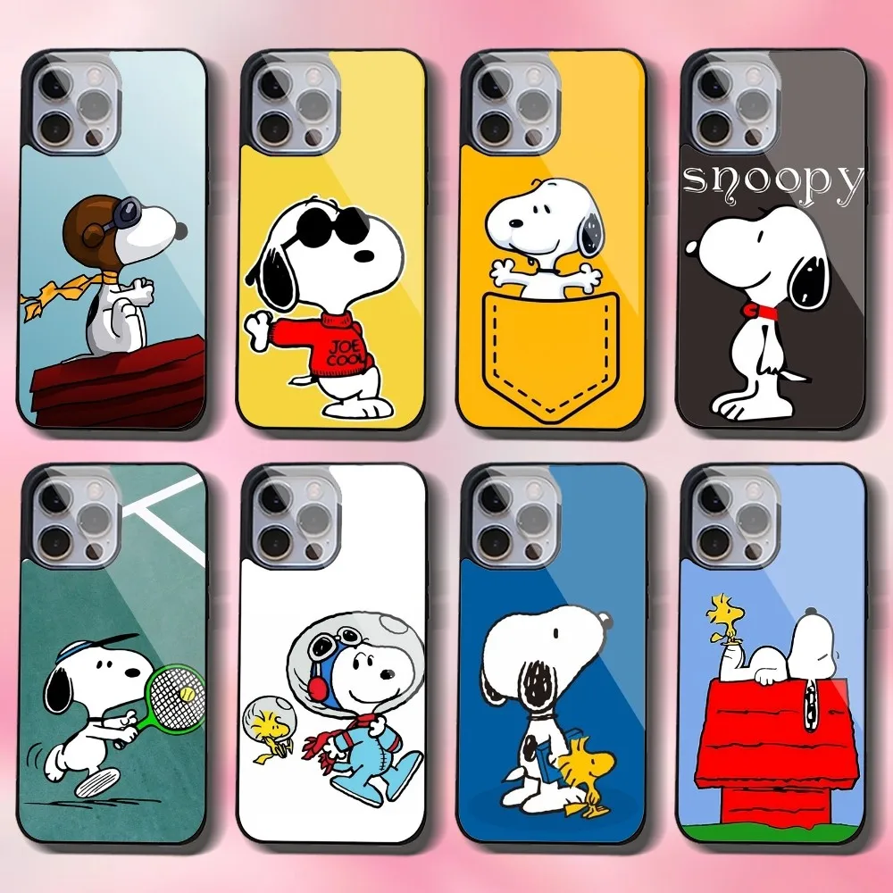 Funda-de-tel-fono-de-dibujos-animados-s-snoopys-para-IPhone-16-15-14-13 ...