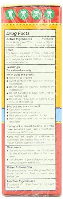 28ml Tiger Balm Liniment Liquid Herbal Relief From Muscle and Joint ...