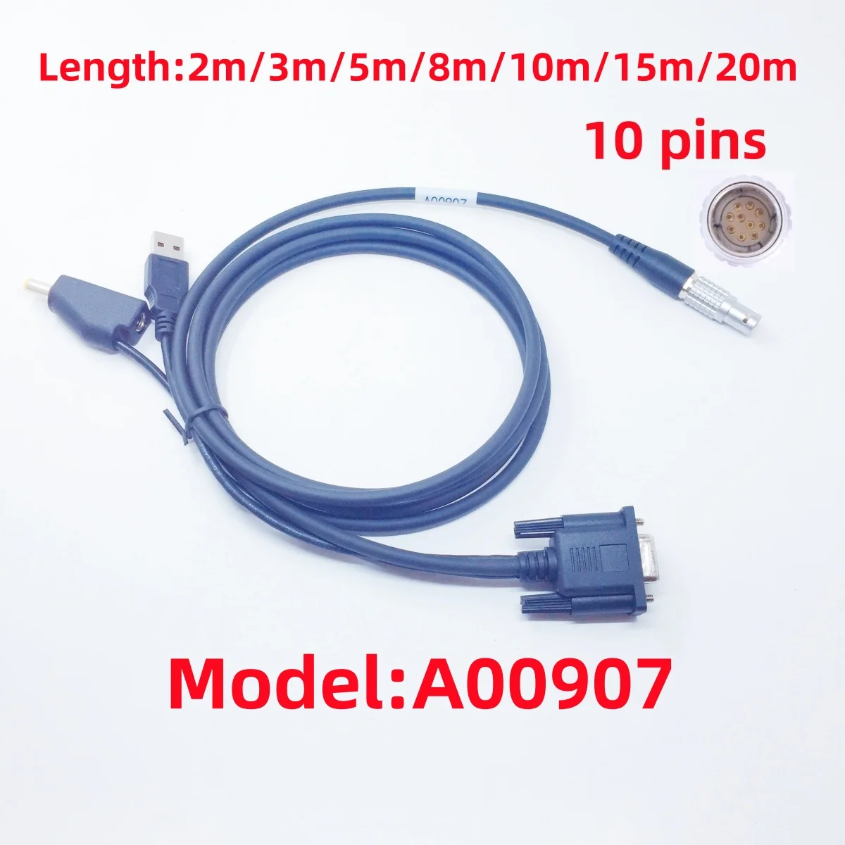 RS232 Cable A00907 suitable for CHCNAV CHC GNSS T4 T5 X91 X900 M500T to ...