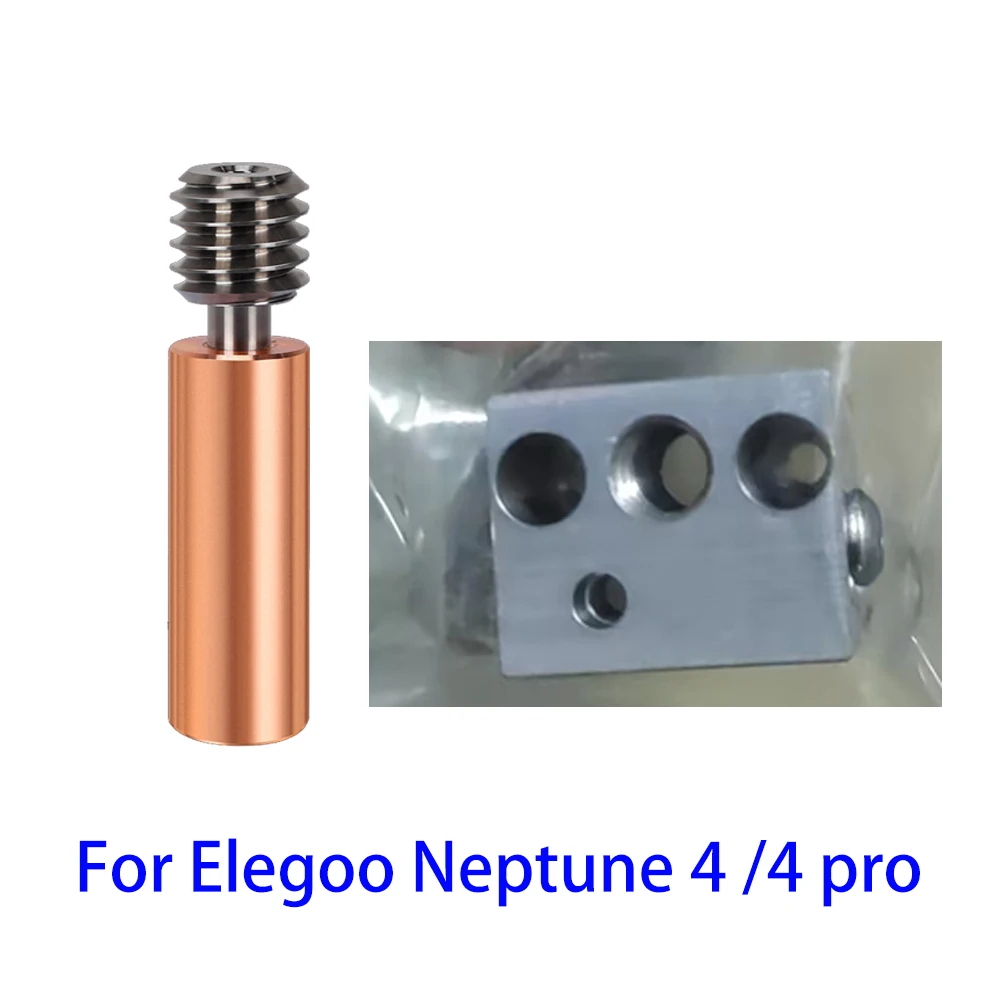 For Elegoo Neptune 4 Heated Block For Elegoo Neptune 4 pro Bimetal ...