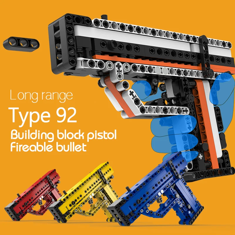 Military-WW2-Type92-Gun-Building-Blocks-Assembly-Weapon-Pistol-Bricks ...