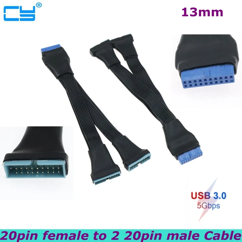 Motherboard Usb3.0 Header 19pin to Two Usb 3.0 20pin One to Two Usb ...