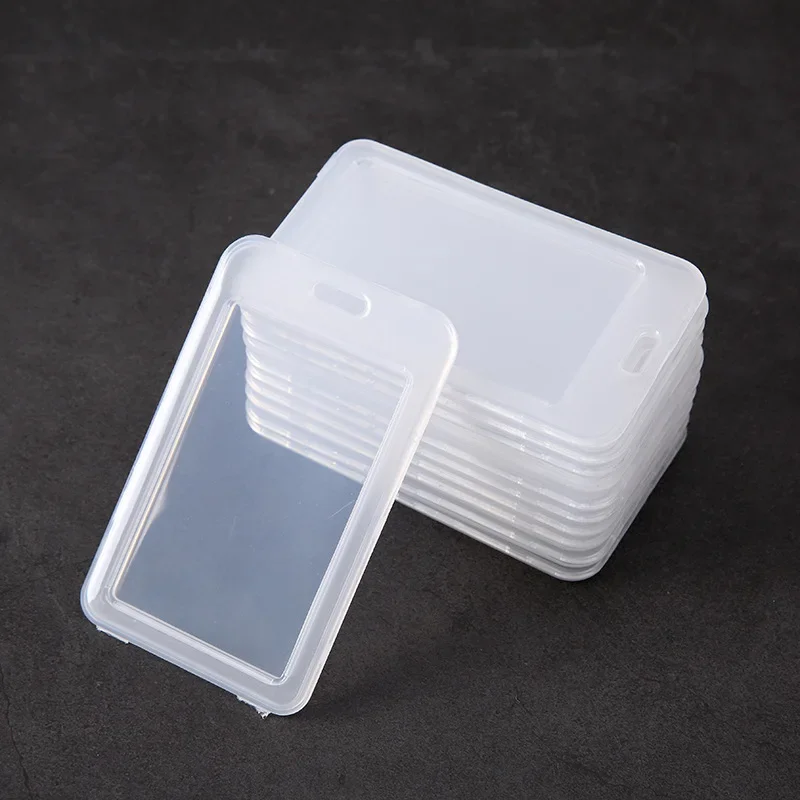 5pcs-set-Transparent-Plastic-Pass-Work-Card-Sleeve-Working-Permit-Cover ...