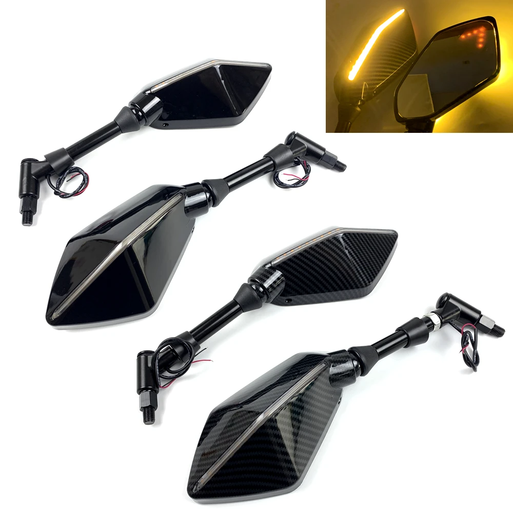 2Pcs-Pair-Motorcycle-Rearview-Mirror-Scooter-Motocross-Rearview-Mirrors ...