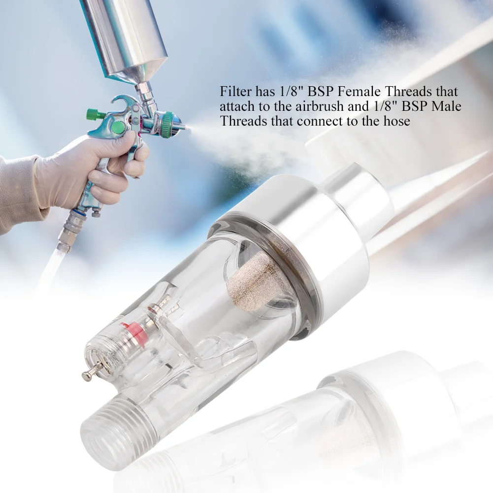 Airbrush in-Line Mini Separator for Supplies Air Filter Water Trap for ...