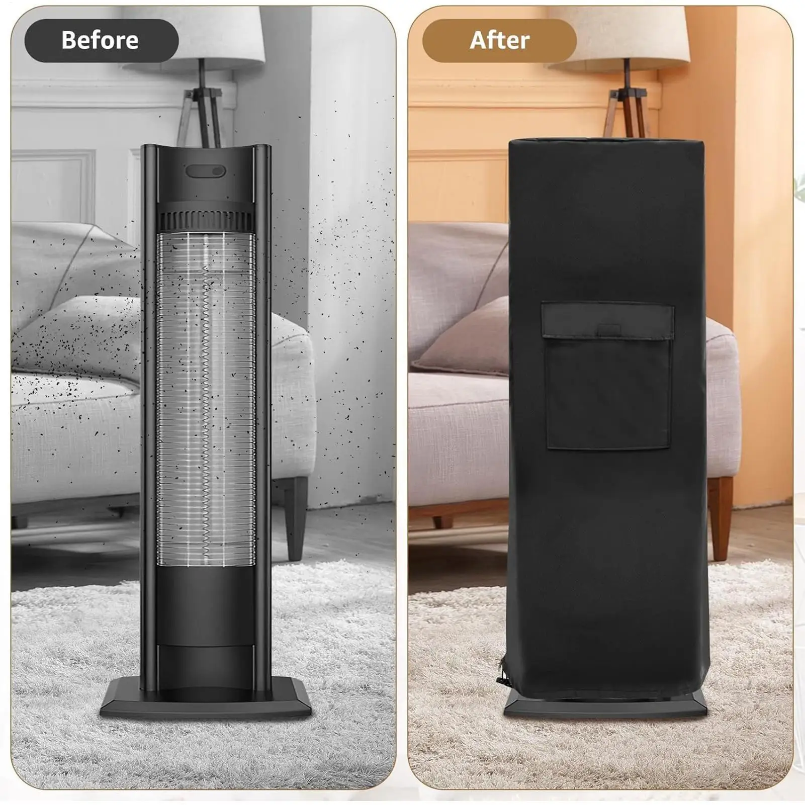 Patio Heater Cover Heavy-Duty Waterproof Protector With Zipper Heat ...