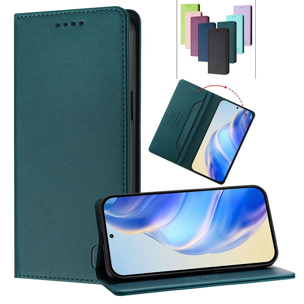Wallet Strong Magnetic Card Slot Flip Leather Case For OPPO Realme P3 ...