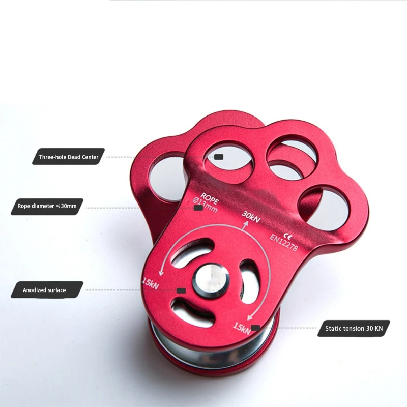 Portable Three Hole Single Pulley Bearing Used for High-altitude ...