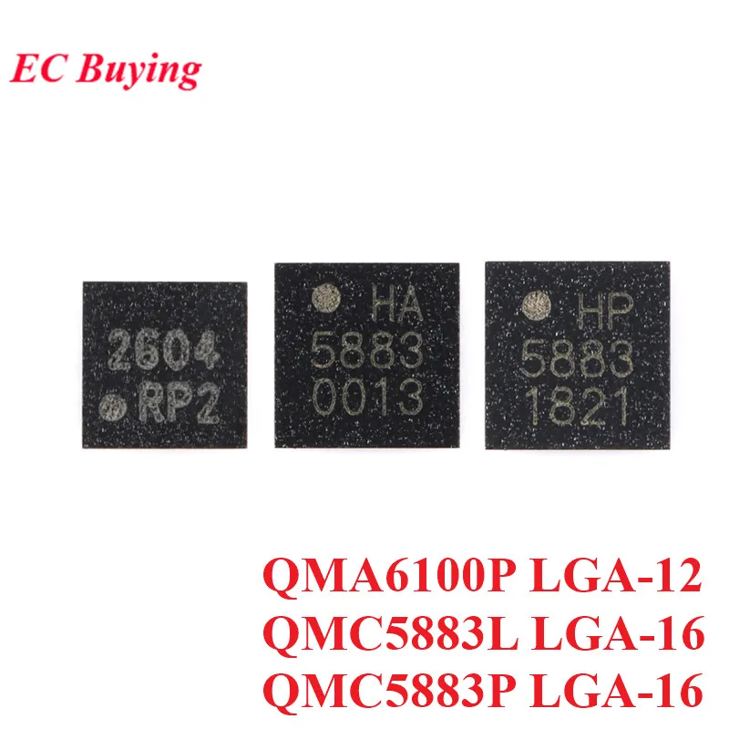QMA6100P LGA-12 QMC5883L QMC5883P LGA-16 3-Axis 6-Axis Acceleration ...