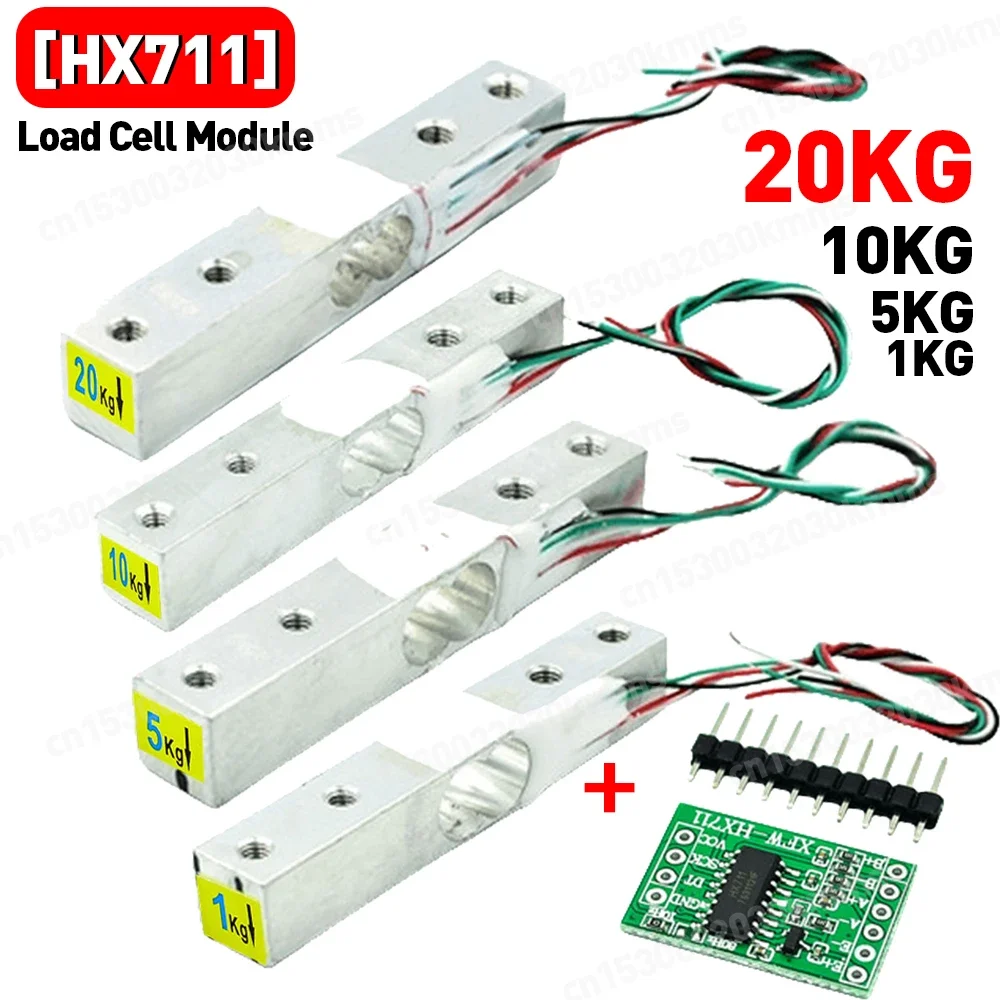 Load Cell Weight Sensor 1KG 5KG 10KG 20KG HX711 AD Module Electronic ...