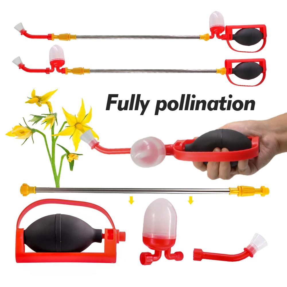 Tomato Pollinator Tool Manual Portable Powder Sprayer Professional Long ...