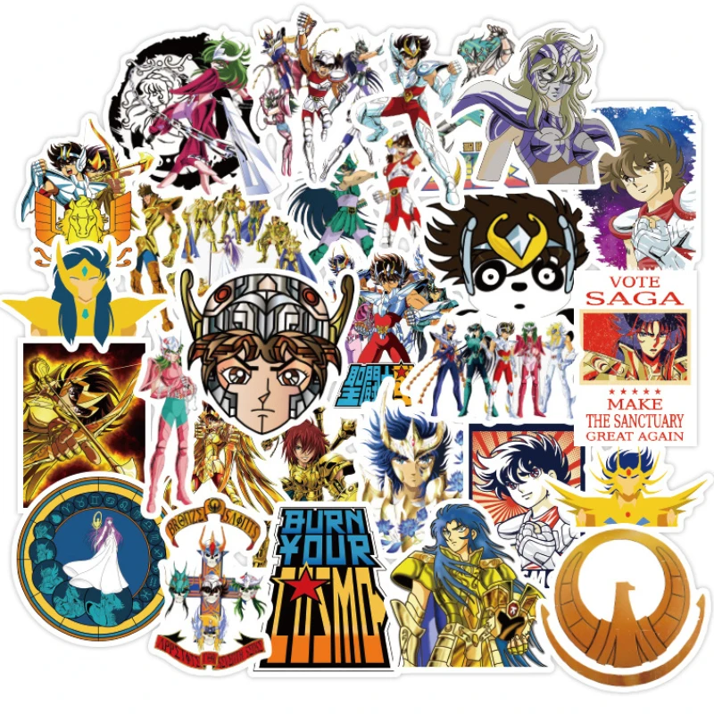 50pcs-Saint-Seiya-Anime-Stickers-Phone-Case-Stationery-Cute-Kawaii ...