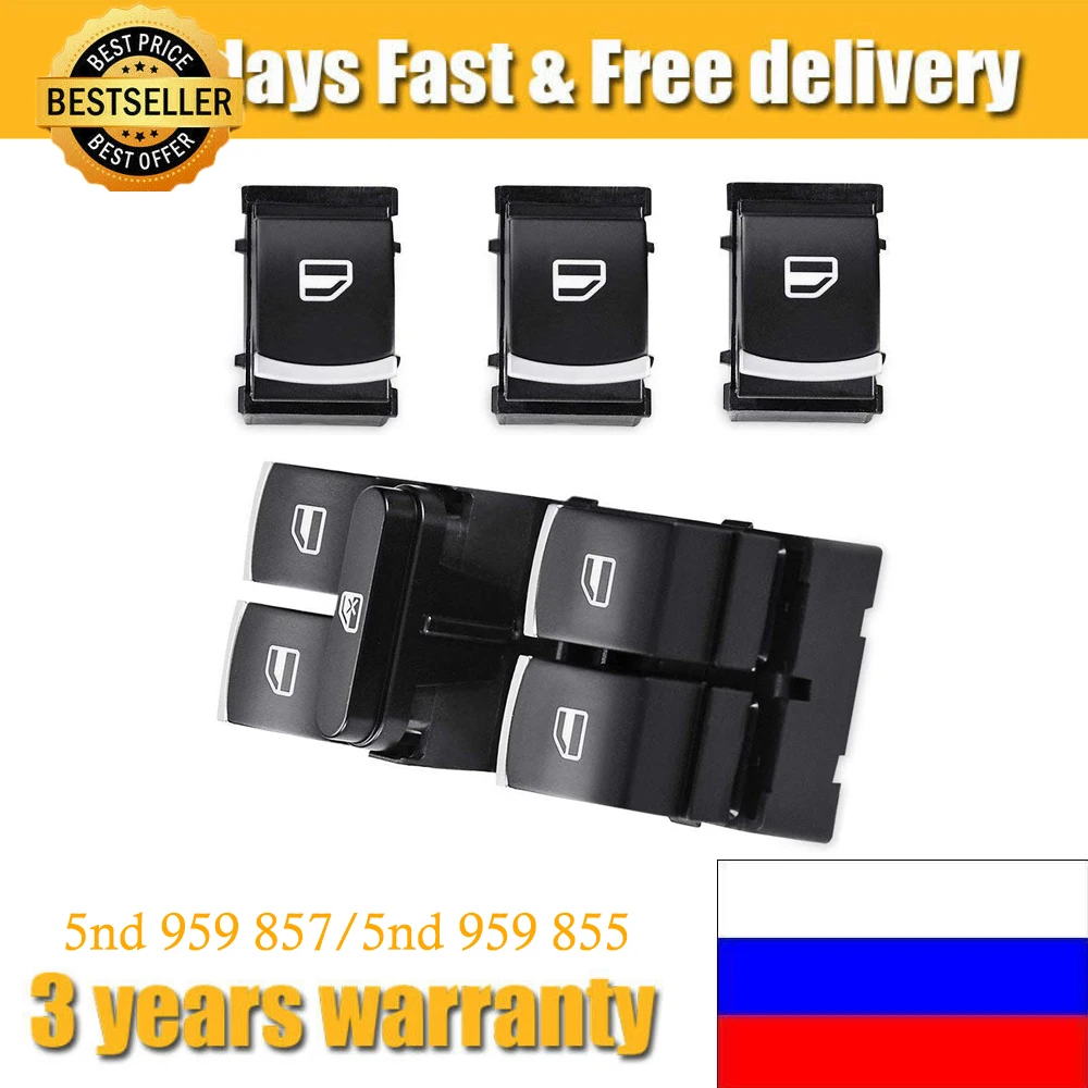 4PCS-For-vw-golf-mk5-6-jetta-mk5-passat-b6-tiguan-power-window-switch ...